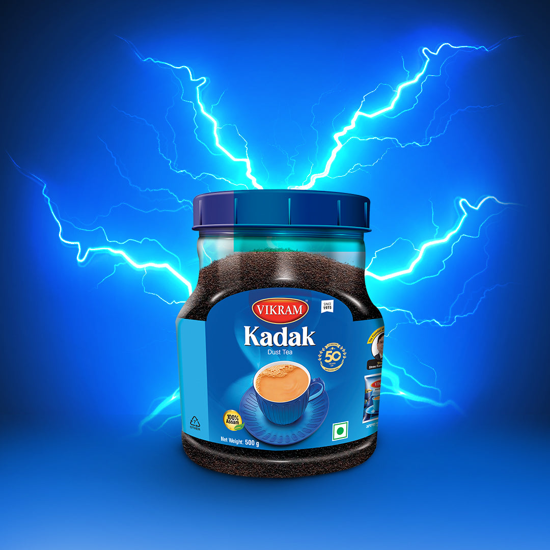 VIKRAM Kadak Dust Tea | Assam Tea | Premium Black Tea Powder | Strong ...