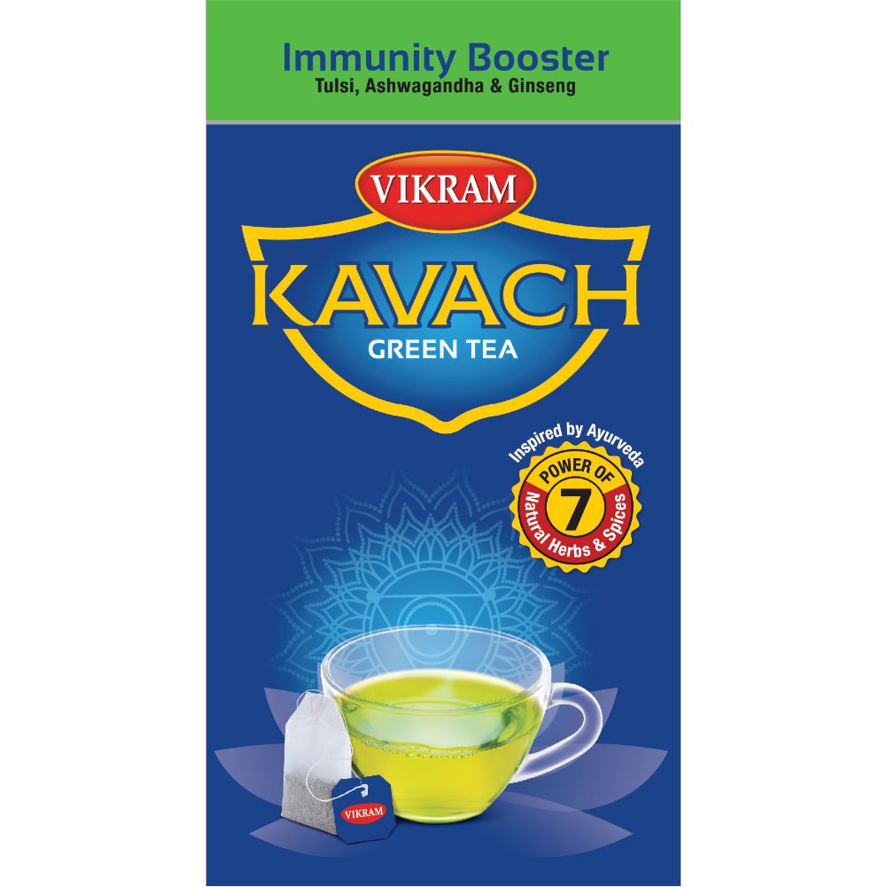 Vikram Kavach Immunity Booster Green Tea - 50g – Vikram Tea