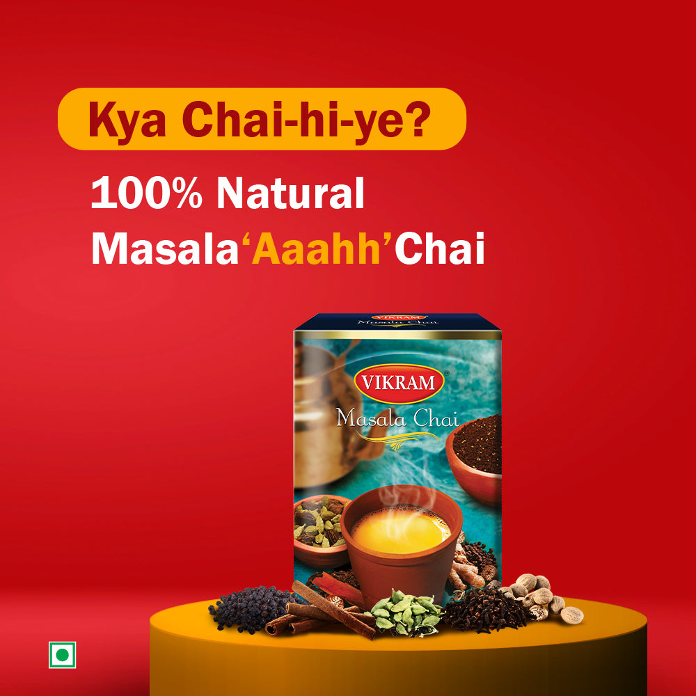 Vikram Masala Chai Tea | Spiced Black Tea Blend With Cloves, Ginger, C ...